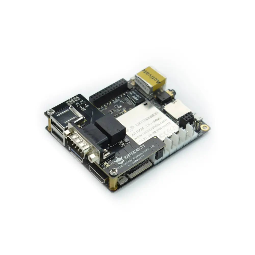 DFRobot RS232 Connector Expansion Shield for LattePanda V1 - RobotShop