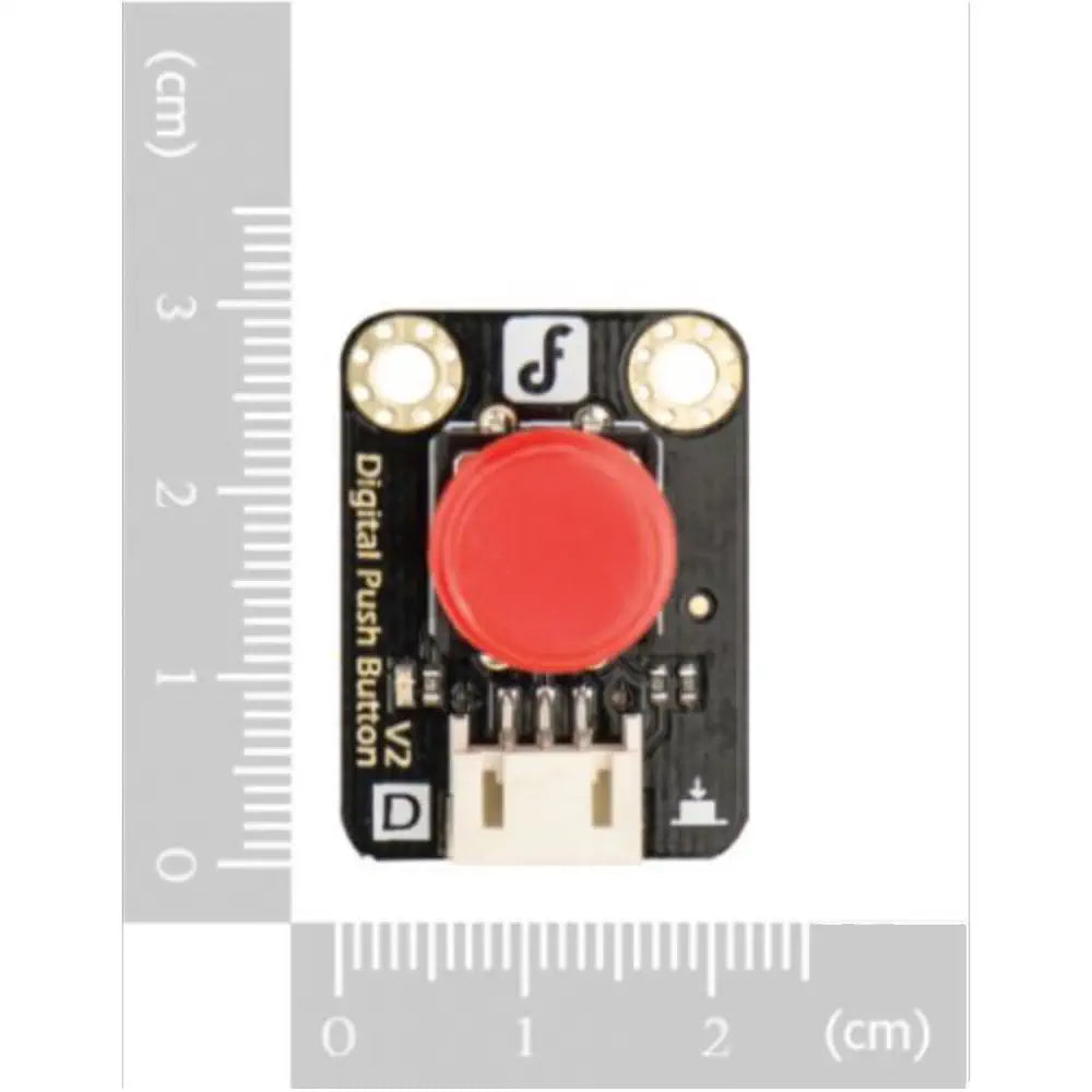 Gravity Digital Push Button (Red) - RobotShop