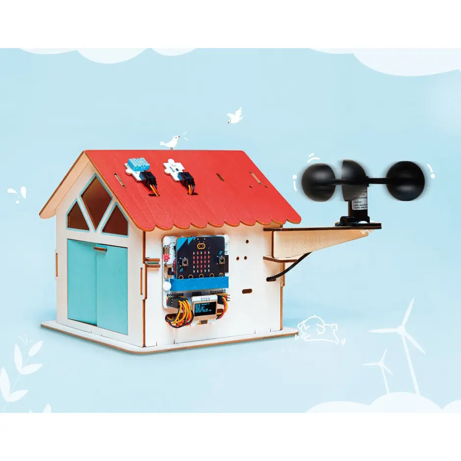 ELECFREAKS micro:bit Smart Climate Kit w/ IOT:Bit, micro:bit V2 - RobotShop