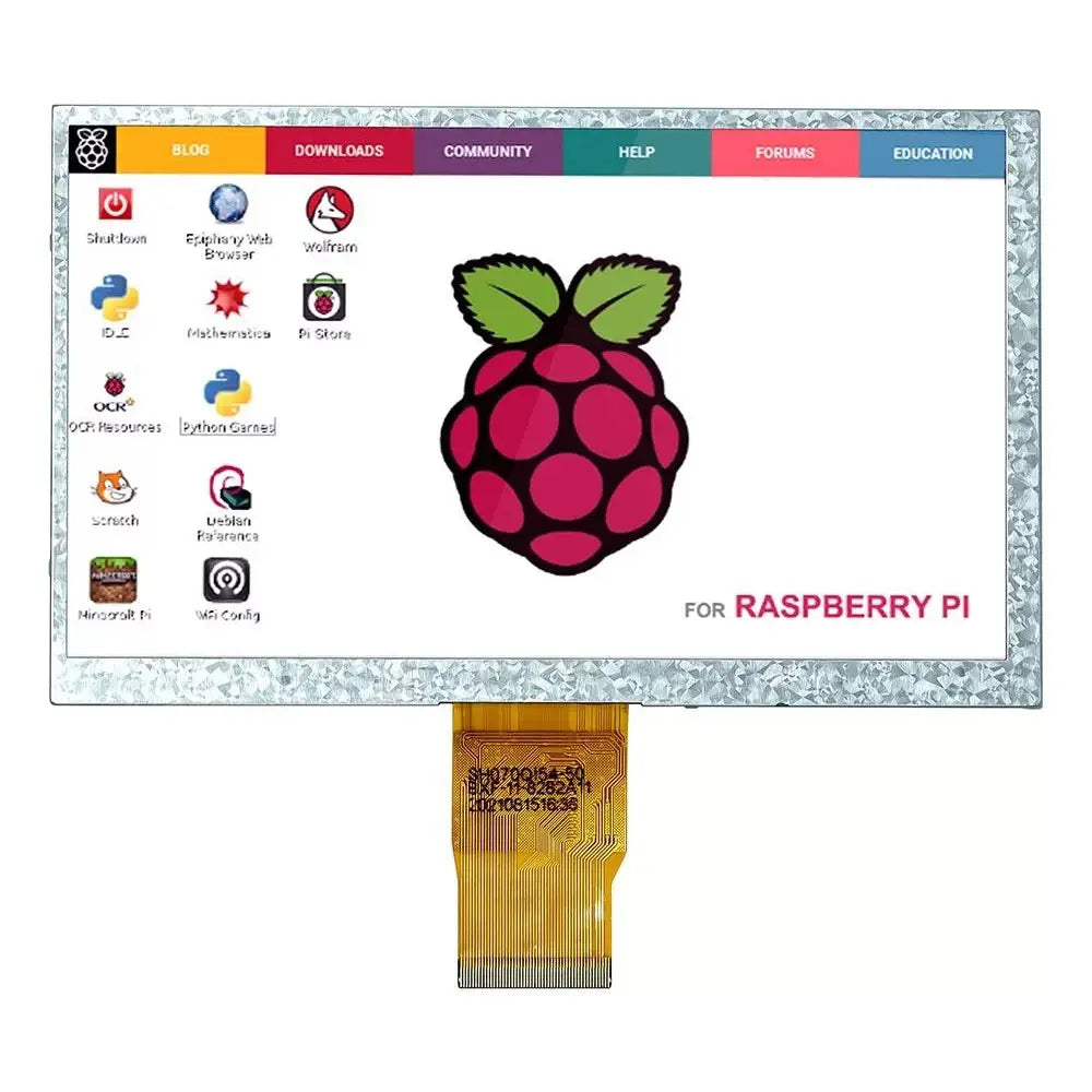 Elecrow 7-Inch 1024x600 TFT Display w/ Driver Board for RPi, Pcduino ...
