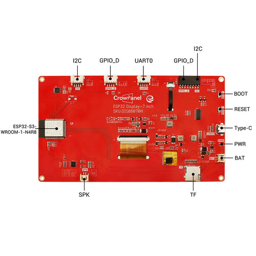 Elecrow CrowPanel 7-inch HMI ESP32 Display 800x480 RGB TFT LCD ... Elecrow CrowPanel 7-inch HMI ESP32 Display 800x480 RGB TFT LCD ...