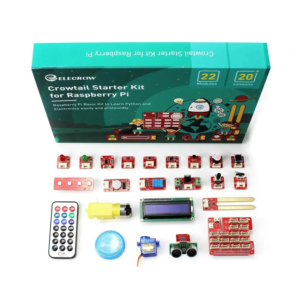 Elecrow Crowtail Starter Kit for Raspberry Pi - RobotShop