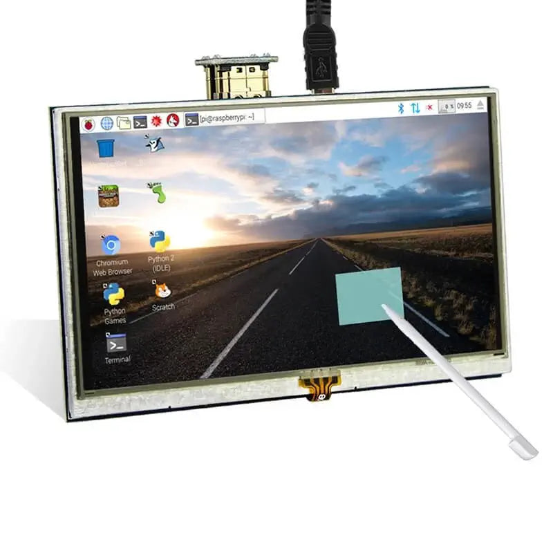 Elecrow RR050 5-Inch 800x480 Resistive Touch TFT Display for RPi B+/2B ...