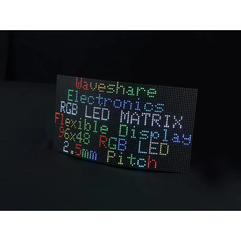 Flexible RGB full-color LED Matrix Panel, 2.5mm Pitch, 96x48, Bendable ...