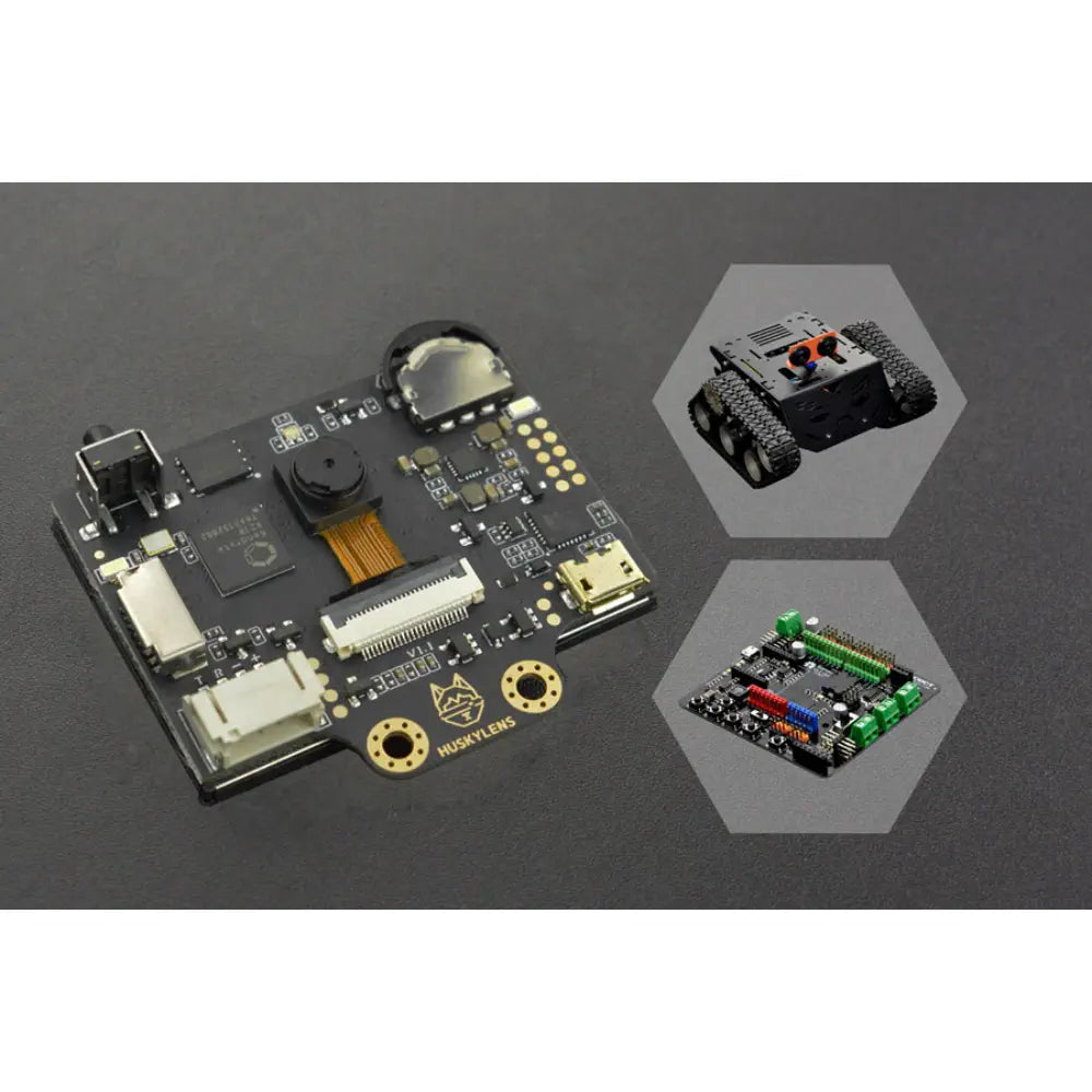 Gravity: HUSKYLENS w/ Devastator Tank Mobile Robot Platform & Romeo V2 ...