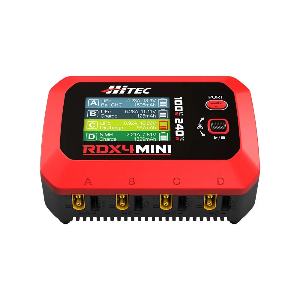 Hitec RDX4 Mini 240W DC 100W AC Battery Charger - RobotShop
