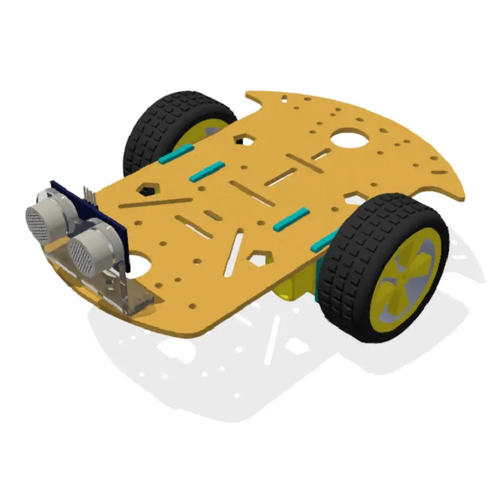 Kit de Chasis de Robot Móvil Explorador 2WD RoboMOD (Naranja) - RobotShop