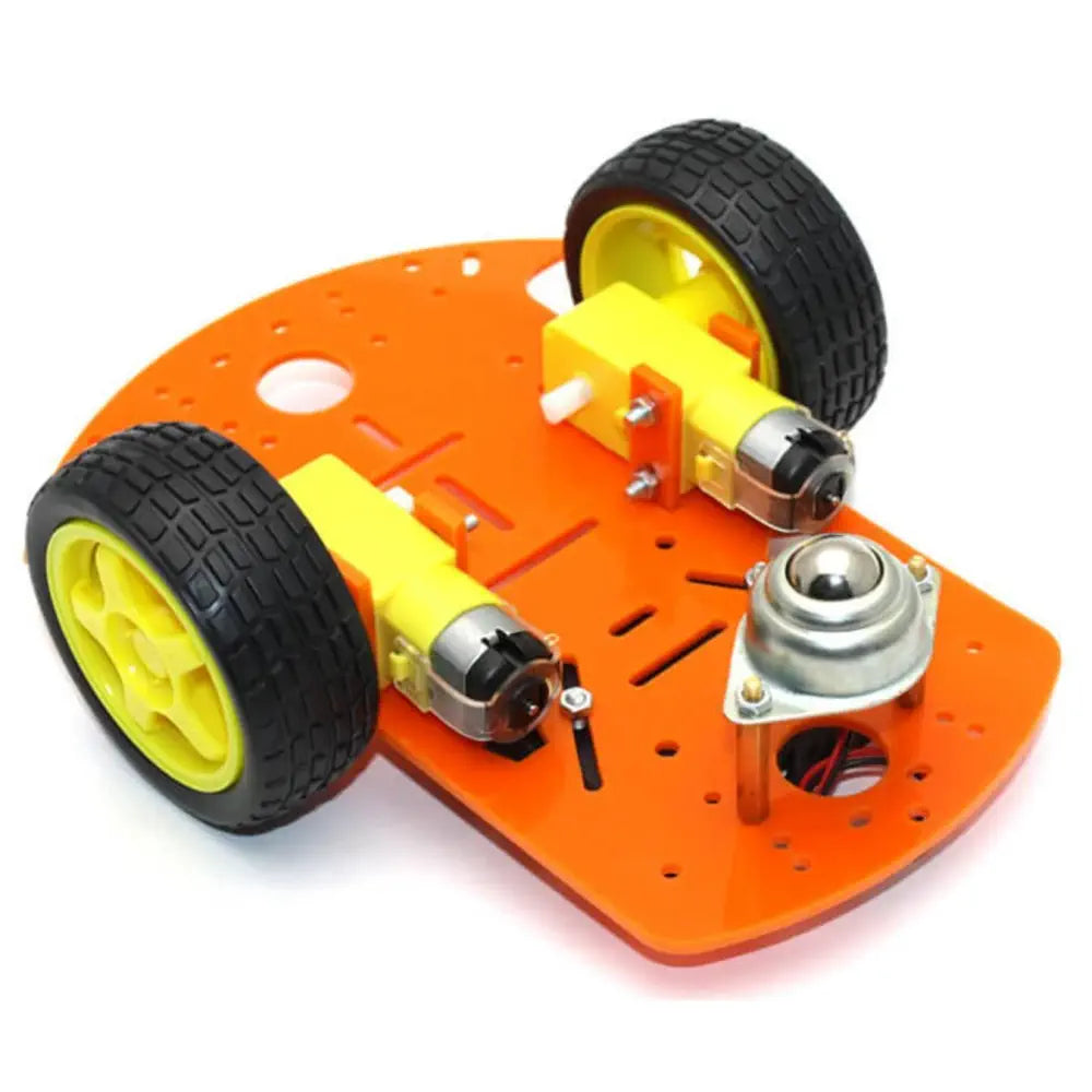 JSumo RoboMOD 2WD Mobile Robot Chassis Kit (Orange) - RobotShop