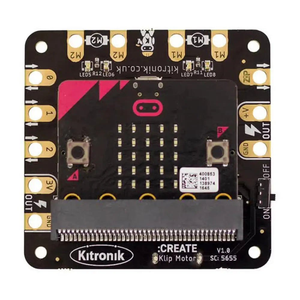 Kitronik Klip Motor Driver for BBC micro:bit - RobotShop
