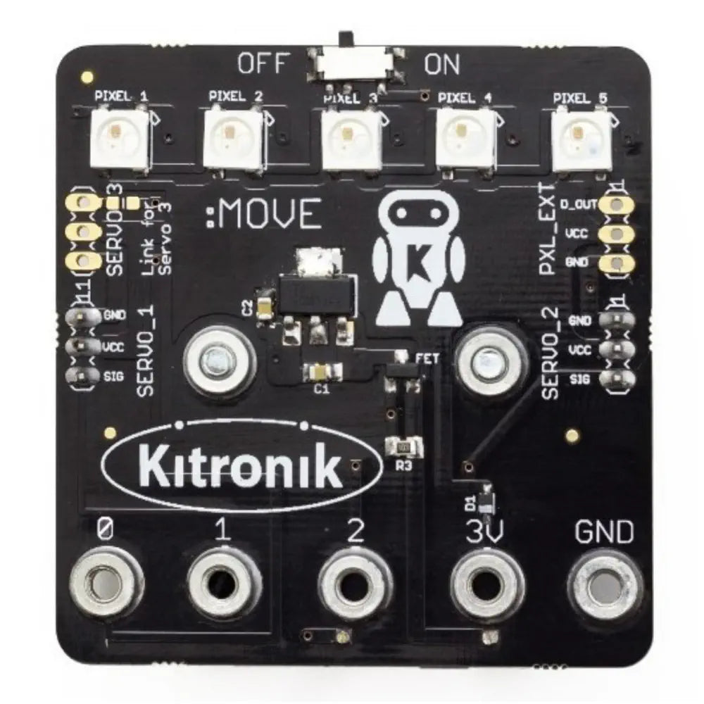 Kitronik Servo:Lite Board for MOVE Mini - RobotShop