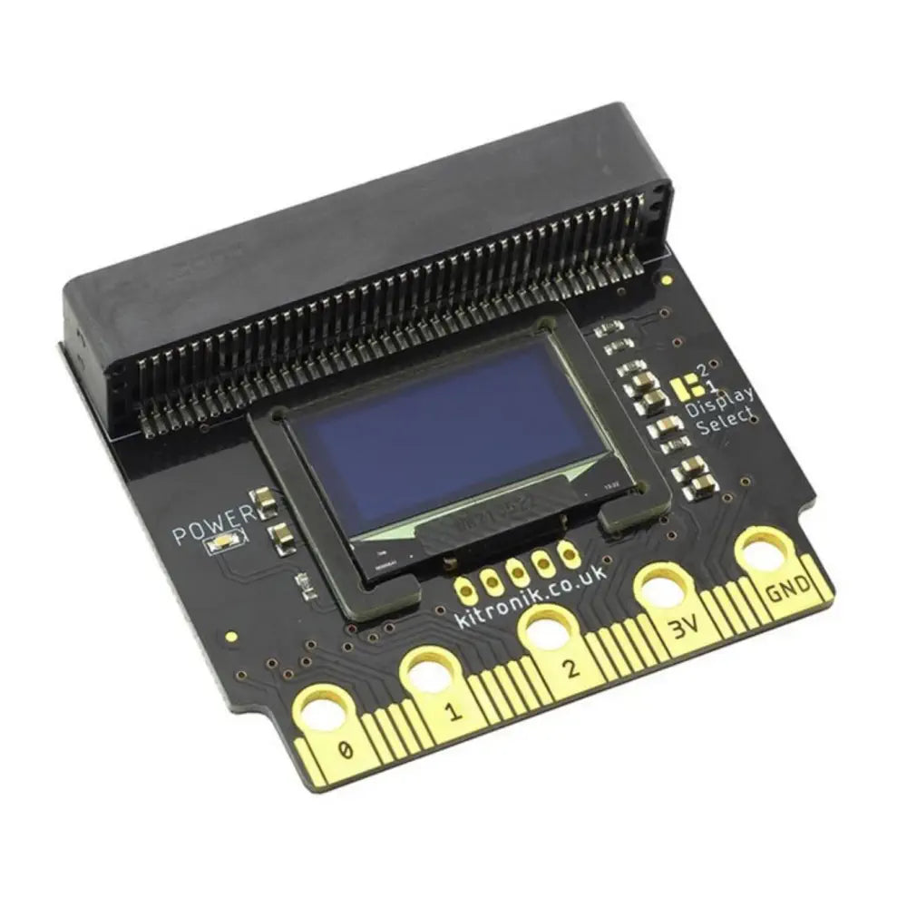 Kitronik :VIEW Graphics128 OLED Display 128x64 for BBC micro:bit ...