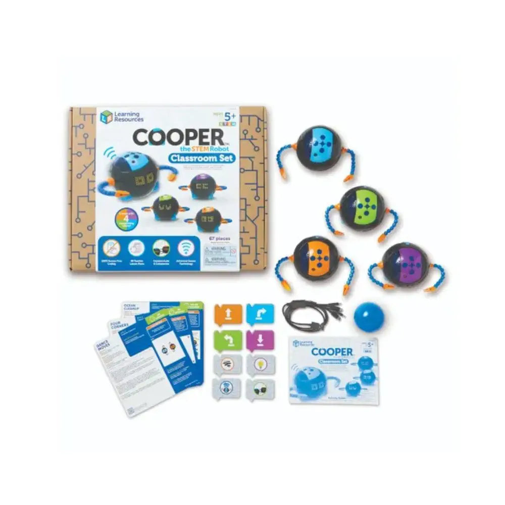 Learning Resources Cooper STEM Robot Classroom Set - RobotShop
