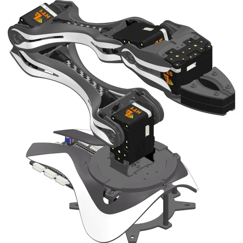 Lynxmotion SES-V2 Robotic Arm (4 DoF) Black Shell Kit - RobotShop