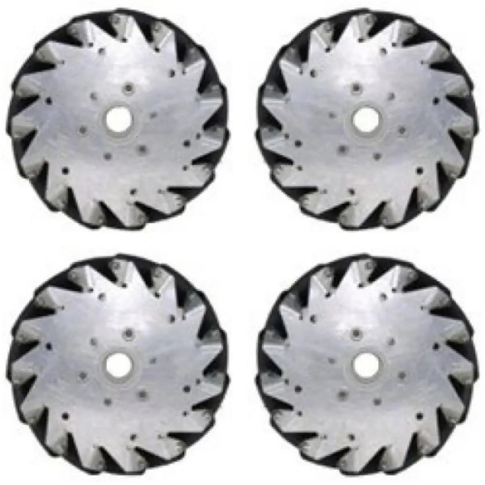 152mm Mecanum Wheel Set (2x Left, 2x Right) - RobotShop