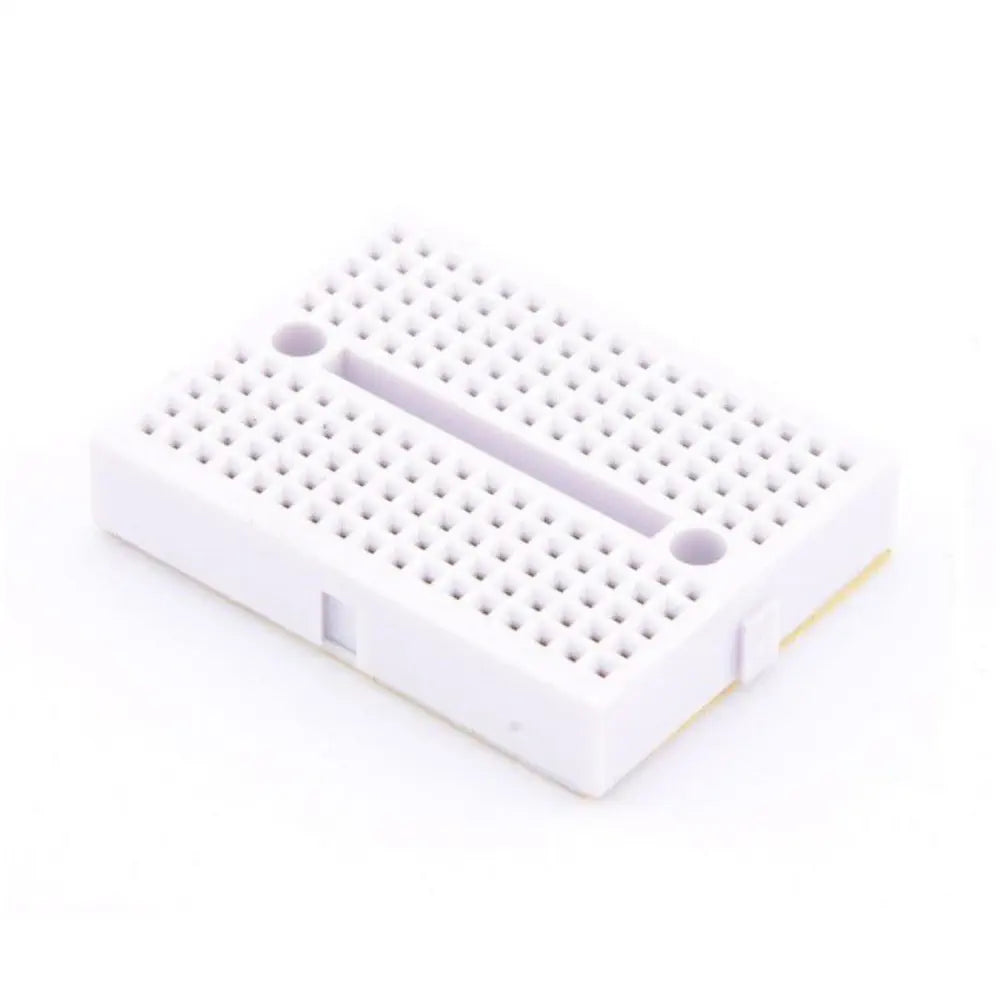 35x47mm Mini Breadboard w/ 170 Holes (white) - RobotShop