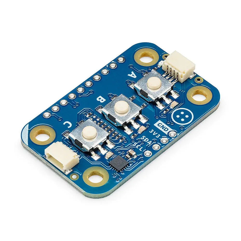 Modulino Buttons w/ 3 Push Buttons & LEDs - RobotShop