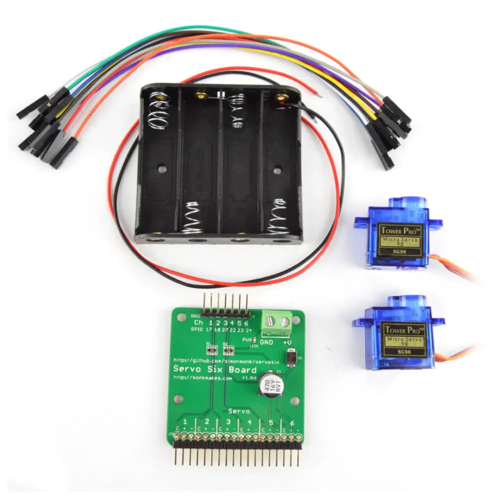 Monk Makes Servo Kit for Raspberry Pi - RobotShop