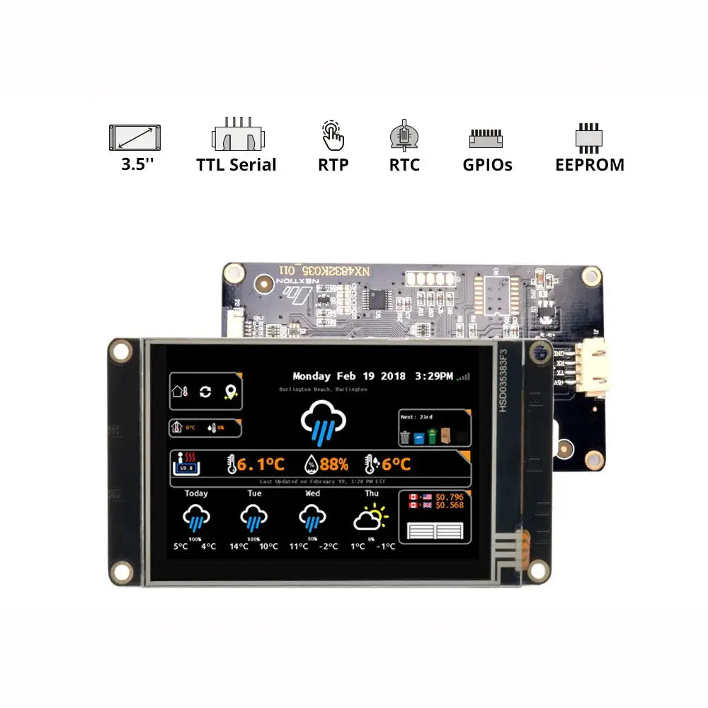 3.5 inch Nextion Enhanced Series HMI Touch Display NX4832K035 - RobotShop