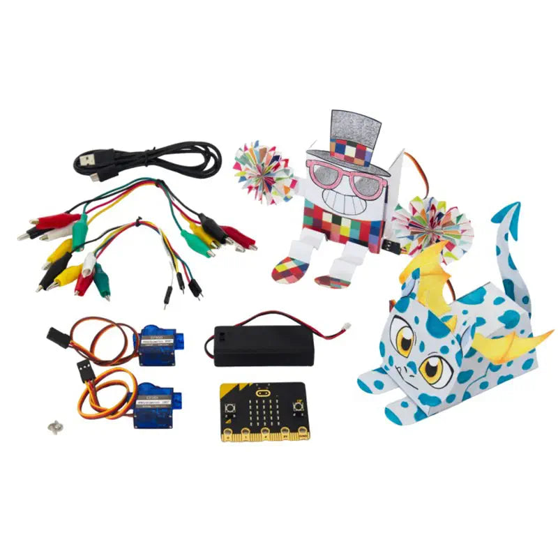 OKdo micro:bit Paper Robot Building Kit - RobotShop