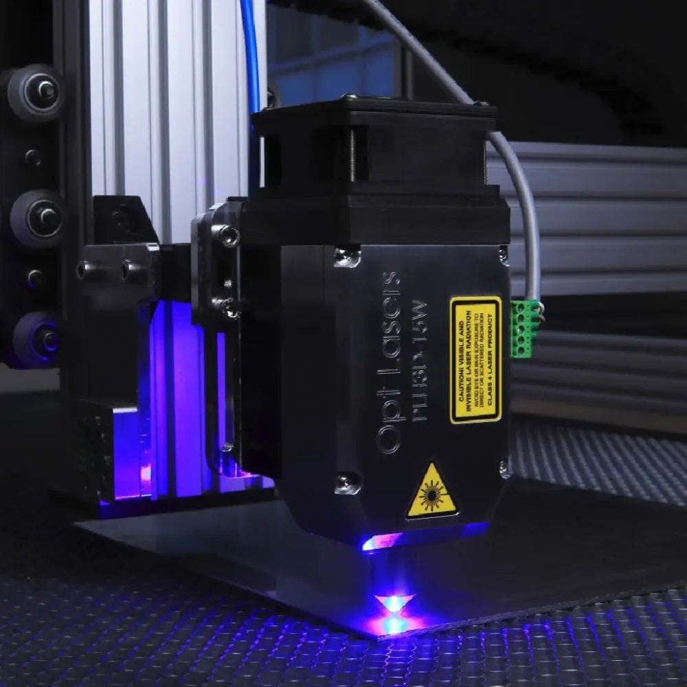 Opt Lasers OpenBuilds Lead CNC Laser Upgrade Kit w/ PLH3D-15W Engraving ...