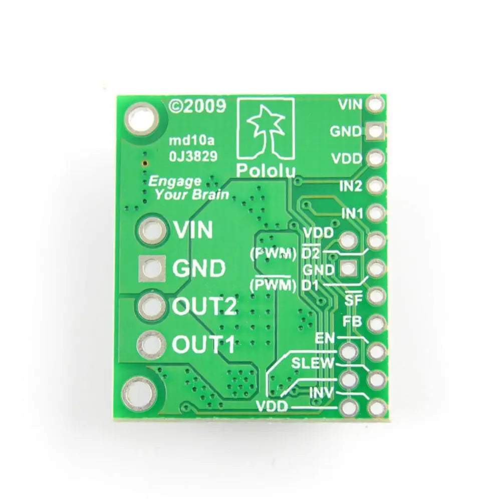 Pololu DC Motor Driver 3A, 5V-28V- MC33926 - RobotShop