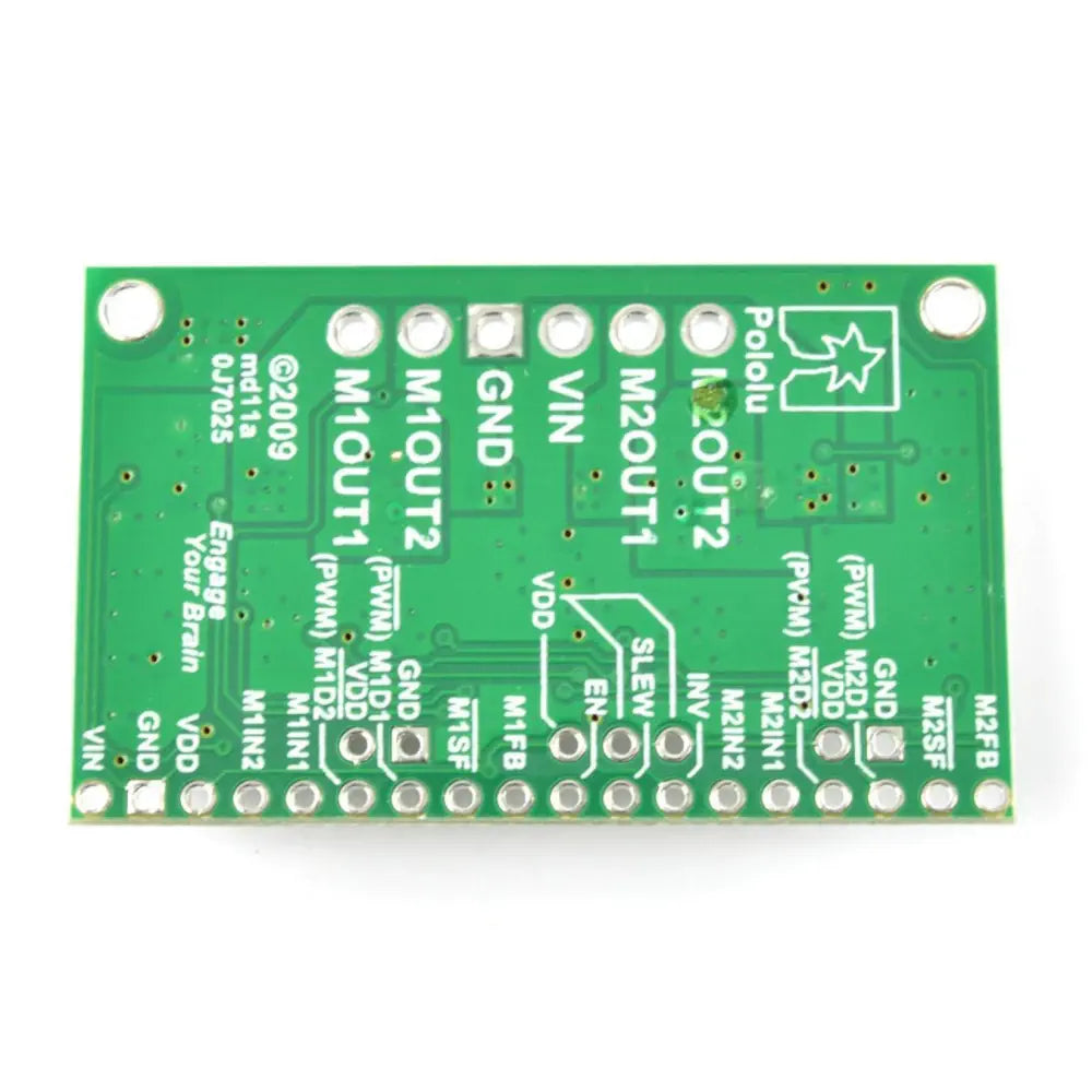 Pololu Dual DC Motor Driver 3A, 5V-28V- MC33926 - RobotShop