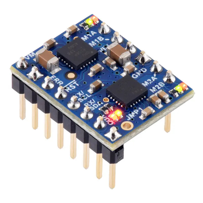 Pololu Motoron M2T256 Dual I2C Motor Controller (Header Pins Soldered ...