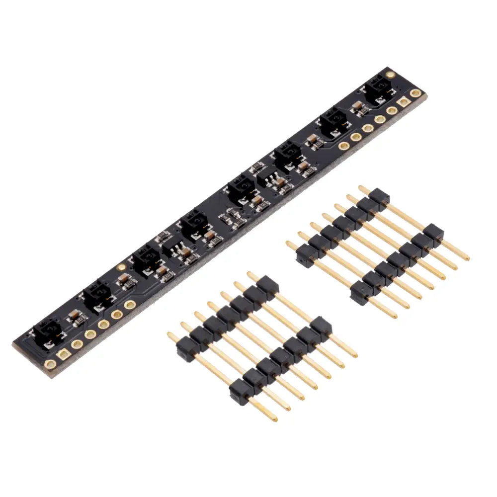 Array de Sensores QTRX de 8 Canales para Romi/TI-RSLK MAX (Conectores ...