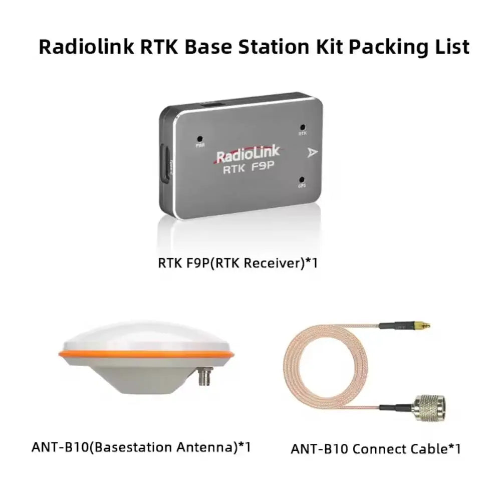 Radiolink RTK F9P Receiver Centimeter-level RTK w/ Base Station ANT-B10 ...