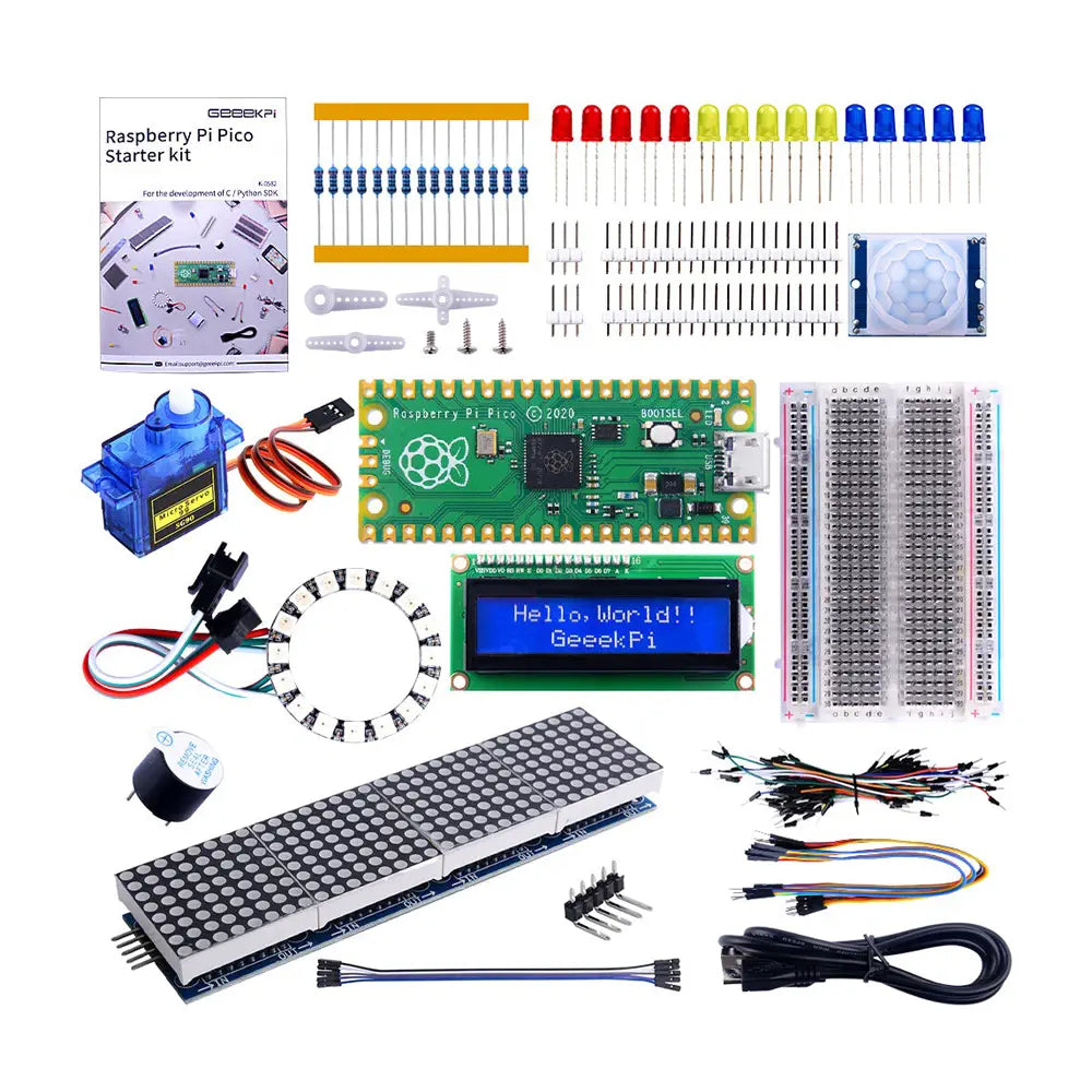 GEEEKPi Raspberry Pi Pico Starter Kit (MicroPython) - RobotShop
