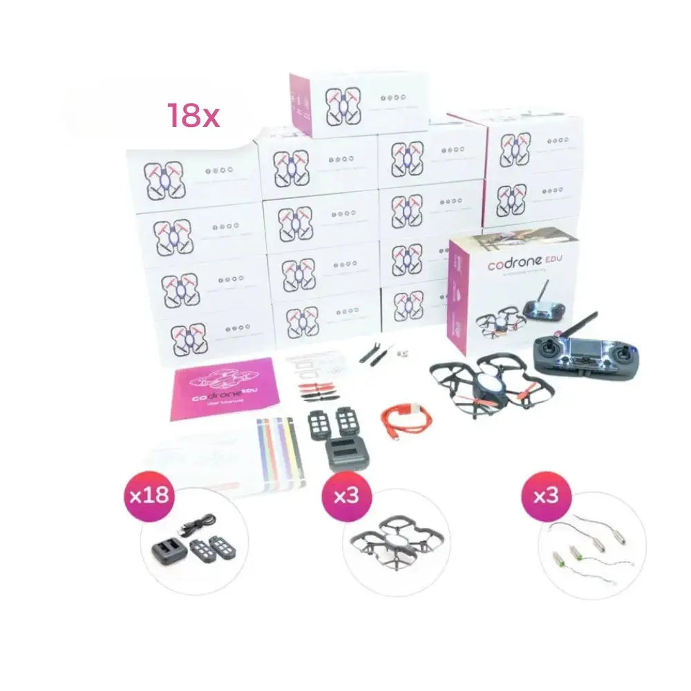 Paquete Educativo de Robolink CoDrone EDU - 18 pzas c/ DP para Aula ...