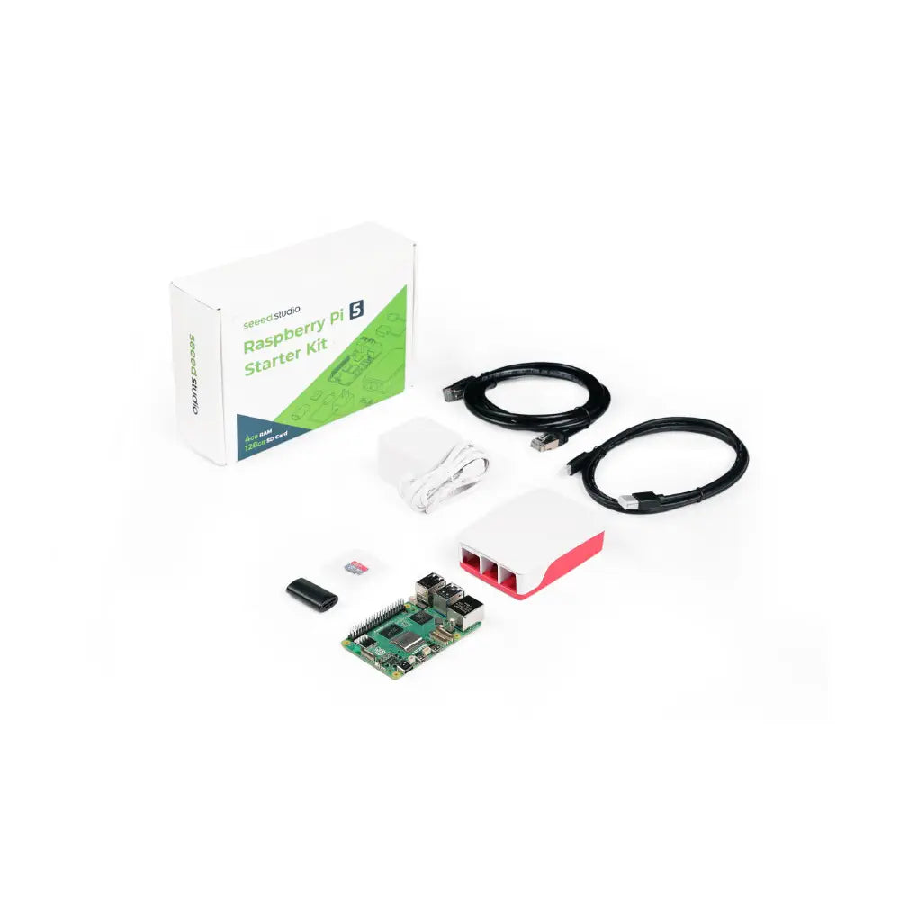 Seeed Studio Raspberry Pi 5 Starter Kit - 4GB RAM，128GB Micro SD Card ...