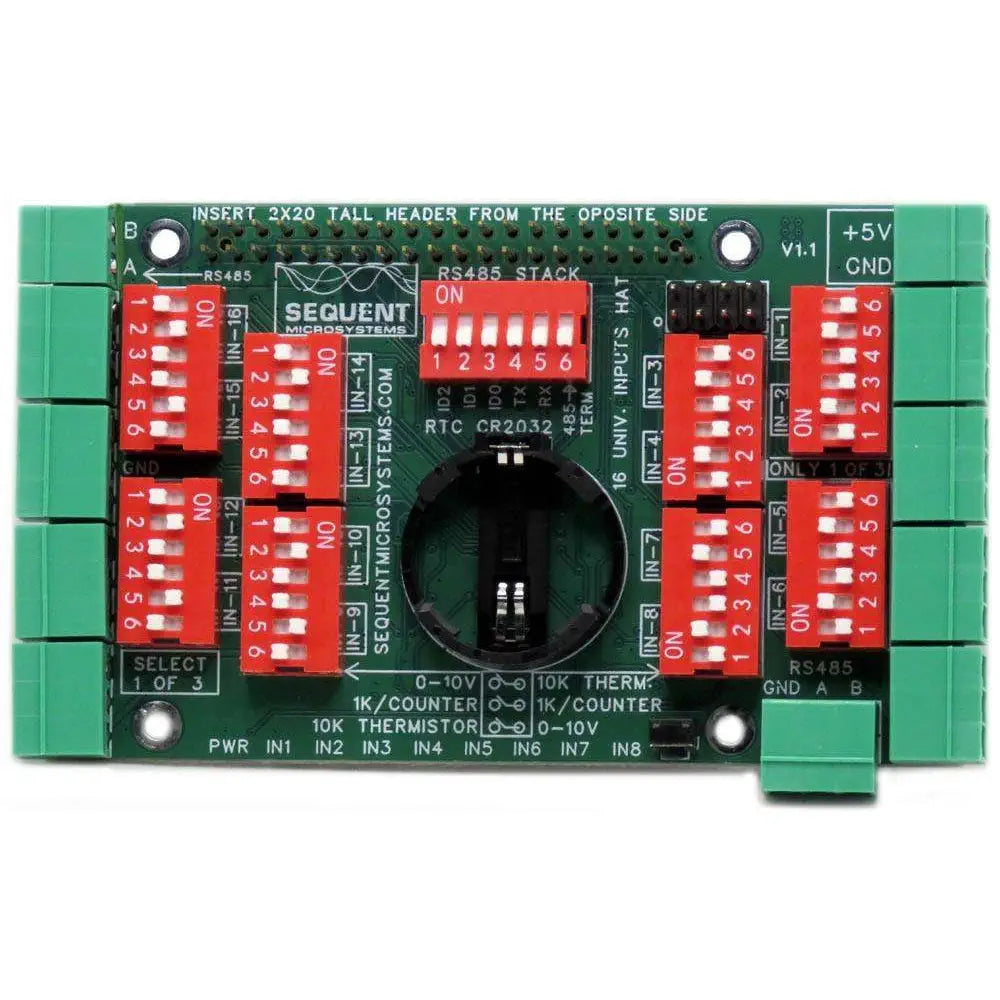 Sequent Microsystems Analog/Digital Inputs 8-Layer Stackable HAT for ...