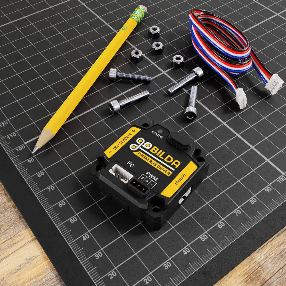 ServoCity Prism RGB LED Driver (6-30V Input, I²C / PWM Control) - RobotShop