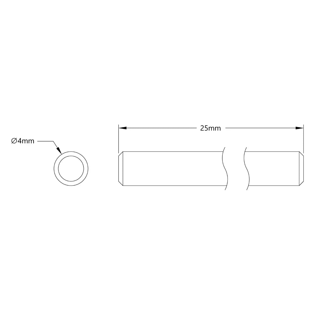 ServoCity 4mm x 25mm Precision Shafting - RobotShop