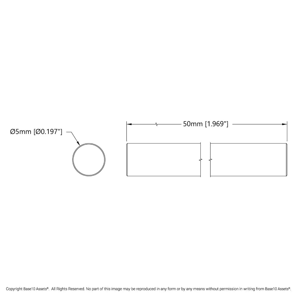 ServoCity 5mm Shaft (50mm Length) - RobotShop