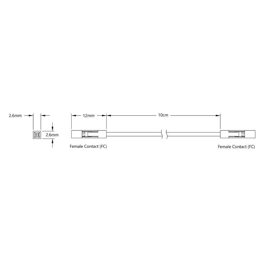 ServoCity Female to Female Jumper Wire (Multicolor, 10Cm Length) - 40 ...
