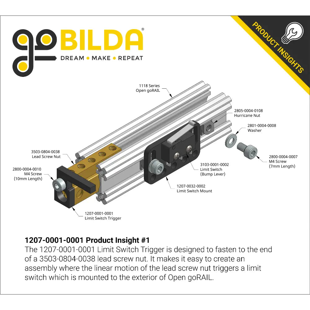 ServoCity Limit Switch Trigger (1-1) - RobotShop