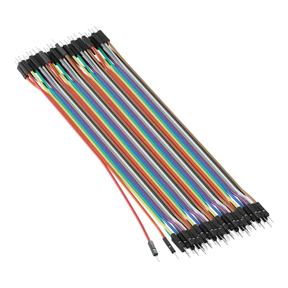ServoCity Male to Male Jumper Wire (Multicolor, 20Cm Length) - 40 Pack ...