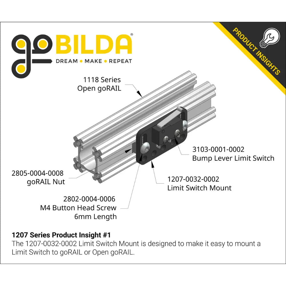 ServoCity Micro Limit Switch Mount (32-2) - 2 Pack - RobotShop