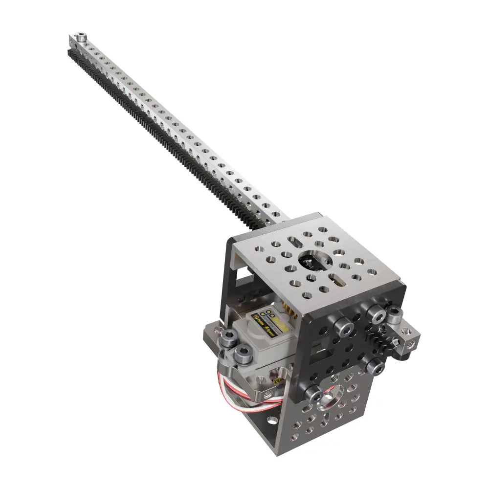 ServoCity Servo-Driven Gear Rack Kit (24lb Thrust, 5.7 in/sec, Single ...