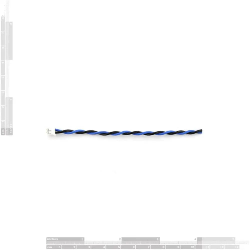 100mm Jumper Wire - JST Black / Blue - RobotShop