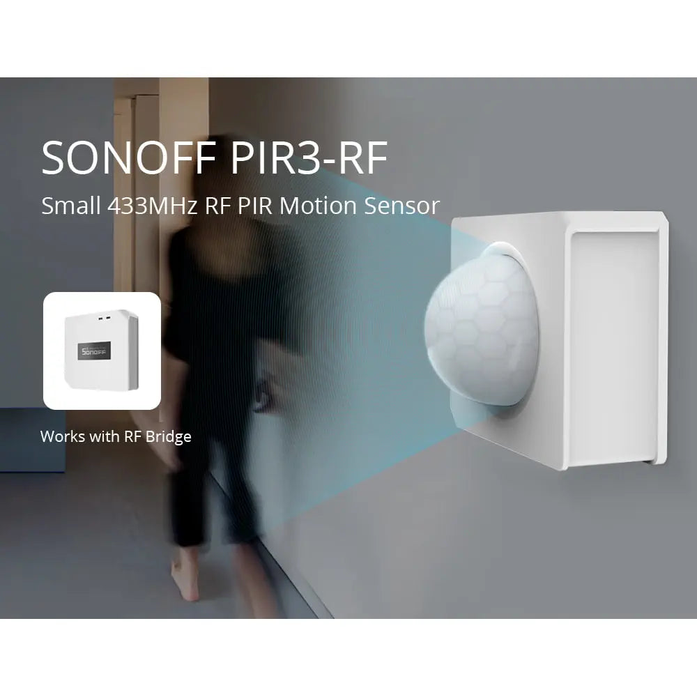 Sonoff Pir3 Rf 433mhz Rf Pir Bewegungssensor Robotshop