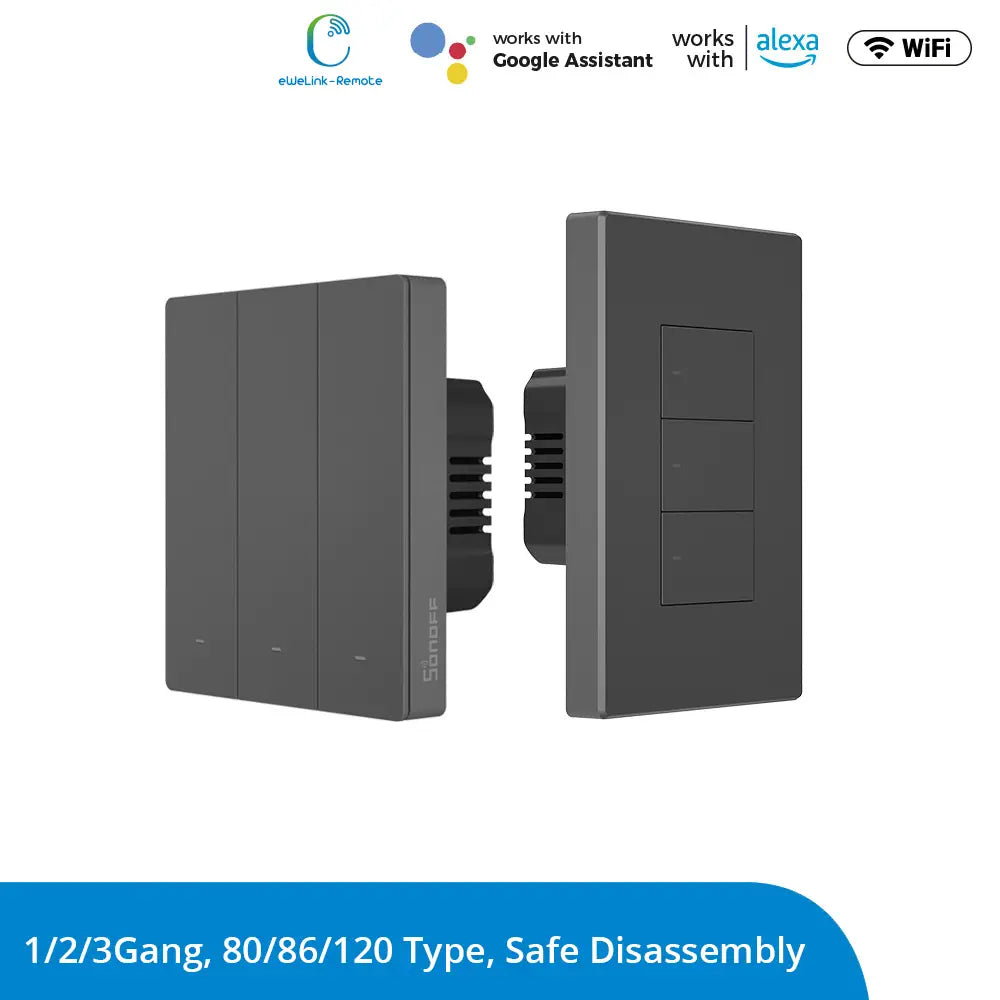 SONOFF SwitchMan Smart Wall Switch-M5 (1 Gang - Type 86) - RobotShop