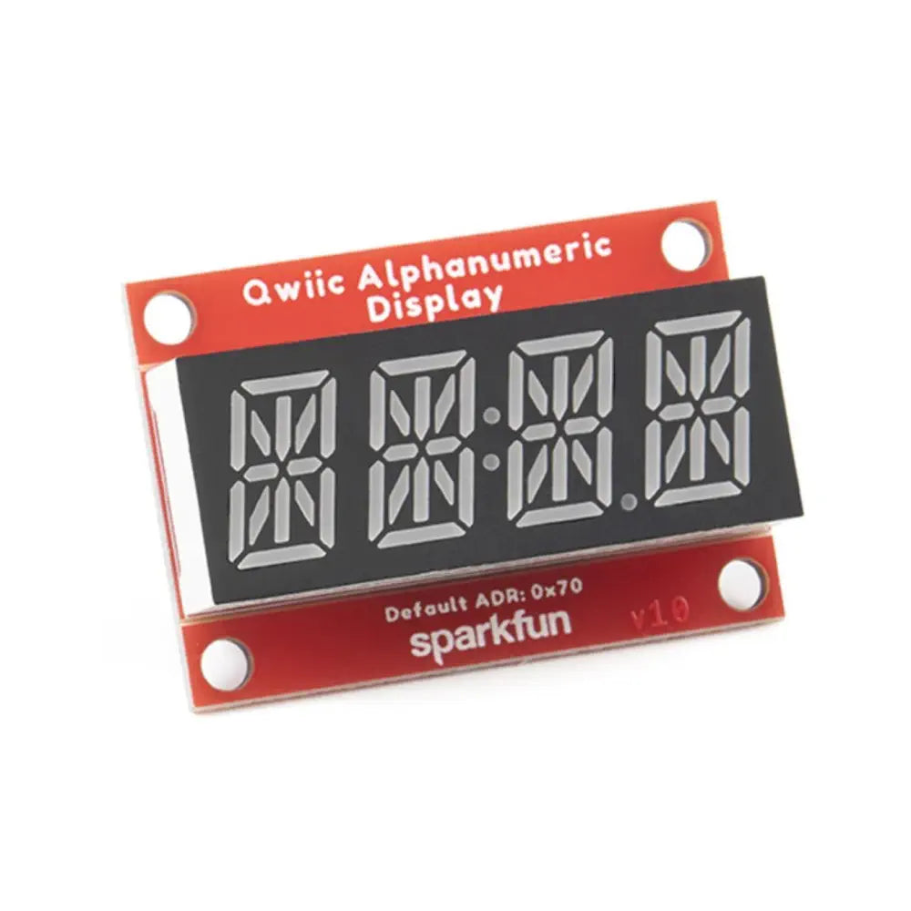 SparkFun Qwiic Alphanumeric Display - Red - RobotShop