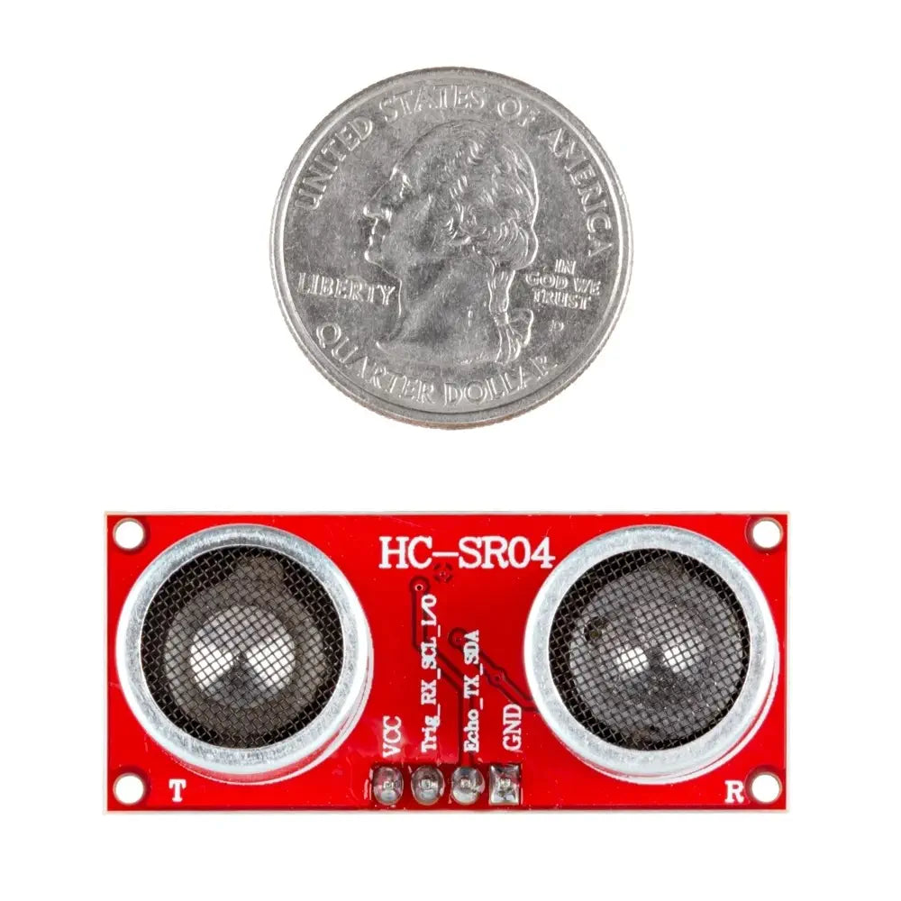 Sparkfun Ultrasonic Distance Sensor - 3.3V (HC-SR04), 180° (Red ...