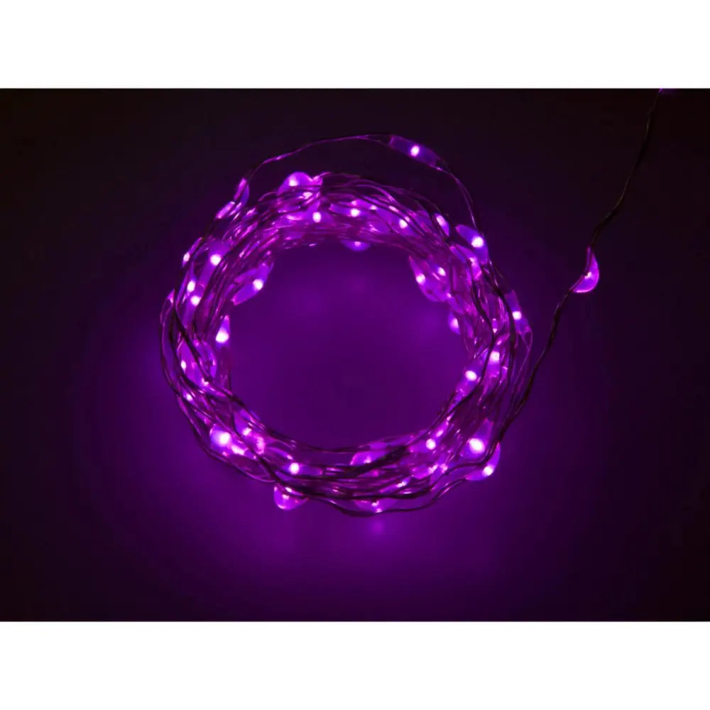 Superflex 3m 90 Pink LED Strand with 3xAA Battery Box - RobotShop