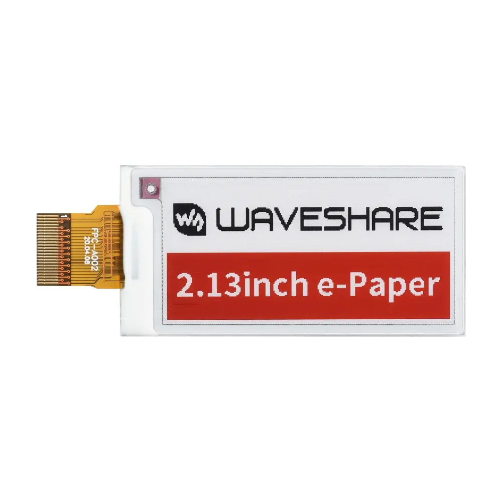 Waveshare 2.13" E-Ink Raw Display Panel, 250x122, 3-Color - RobotShop
