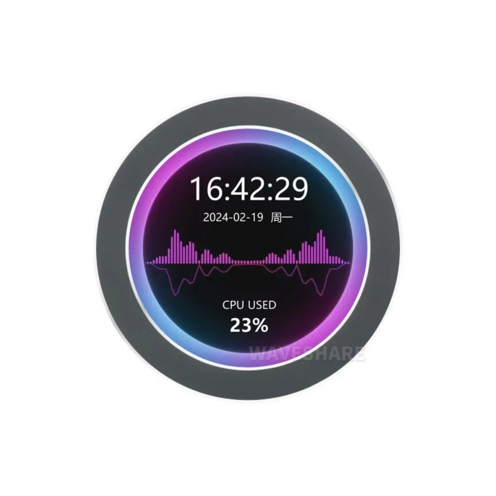 Waveshare 3.4 " USB Monitor, AIO LCD Screen, CPU Cooler Display Screen ...