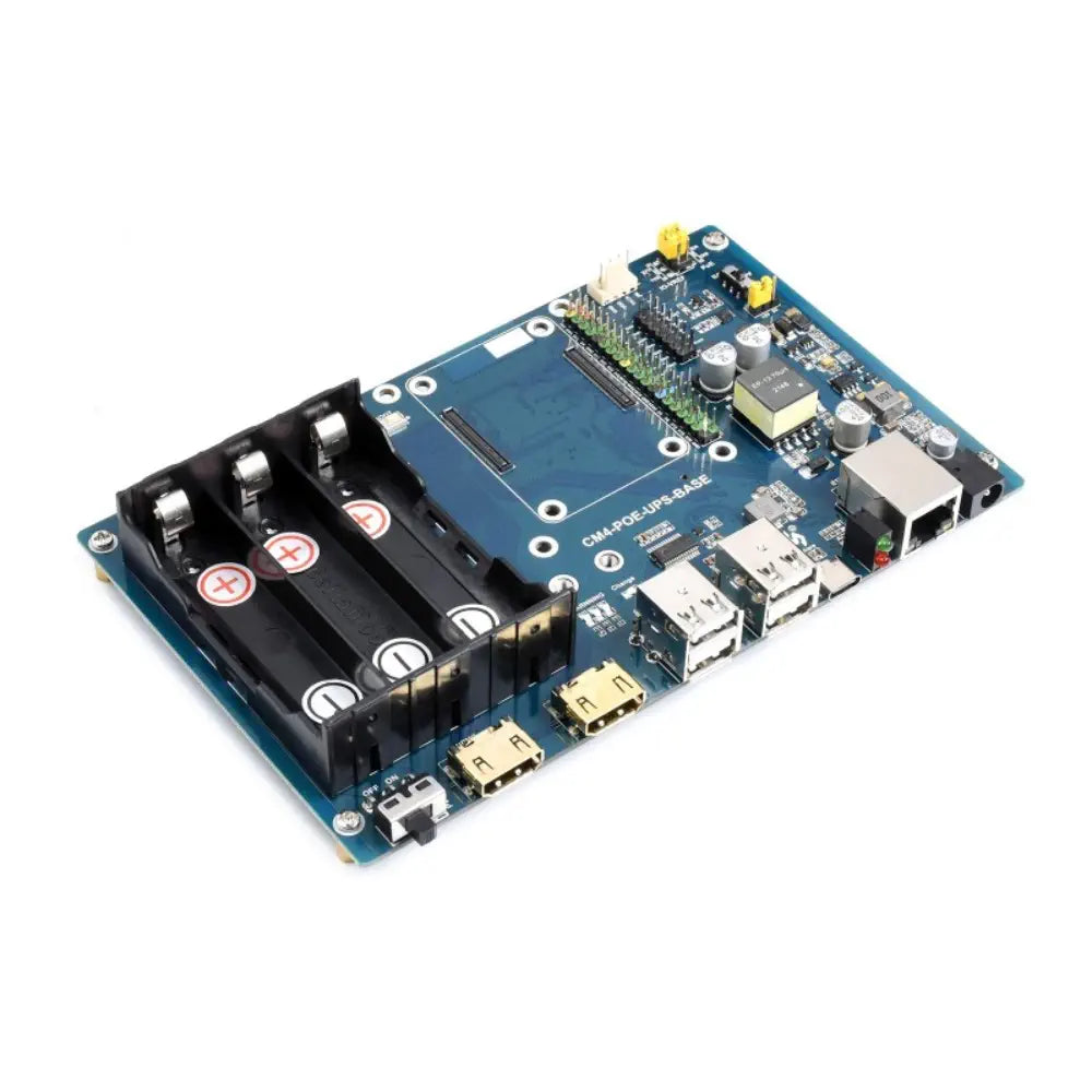 Waveshare PoE UPS Base Board/Mini-Computer Designed for CM4, Gigabit ...